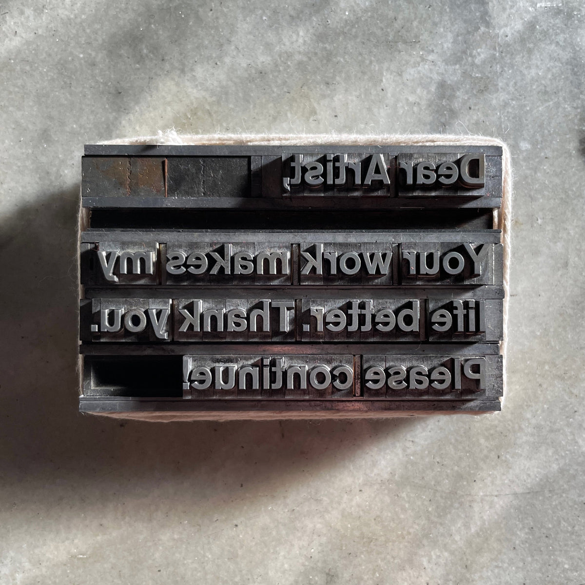 "Dear Artist" letterpress stationery | Expedition Press