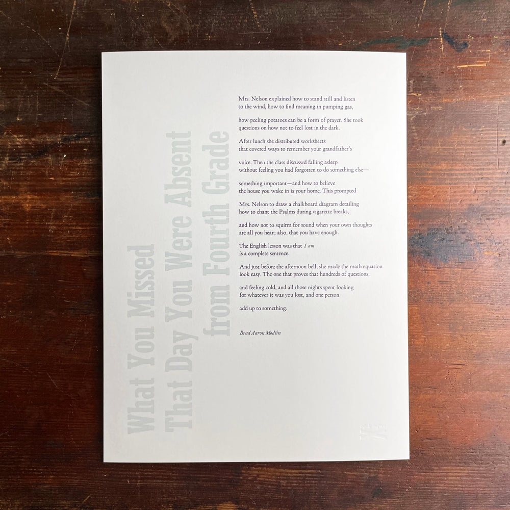 Poetry broadsides | Expedition Press
